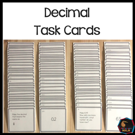 Decimal Task Cards – montessorikiwi