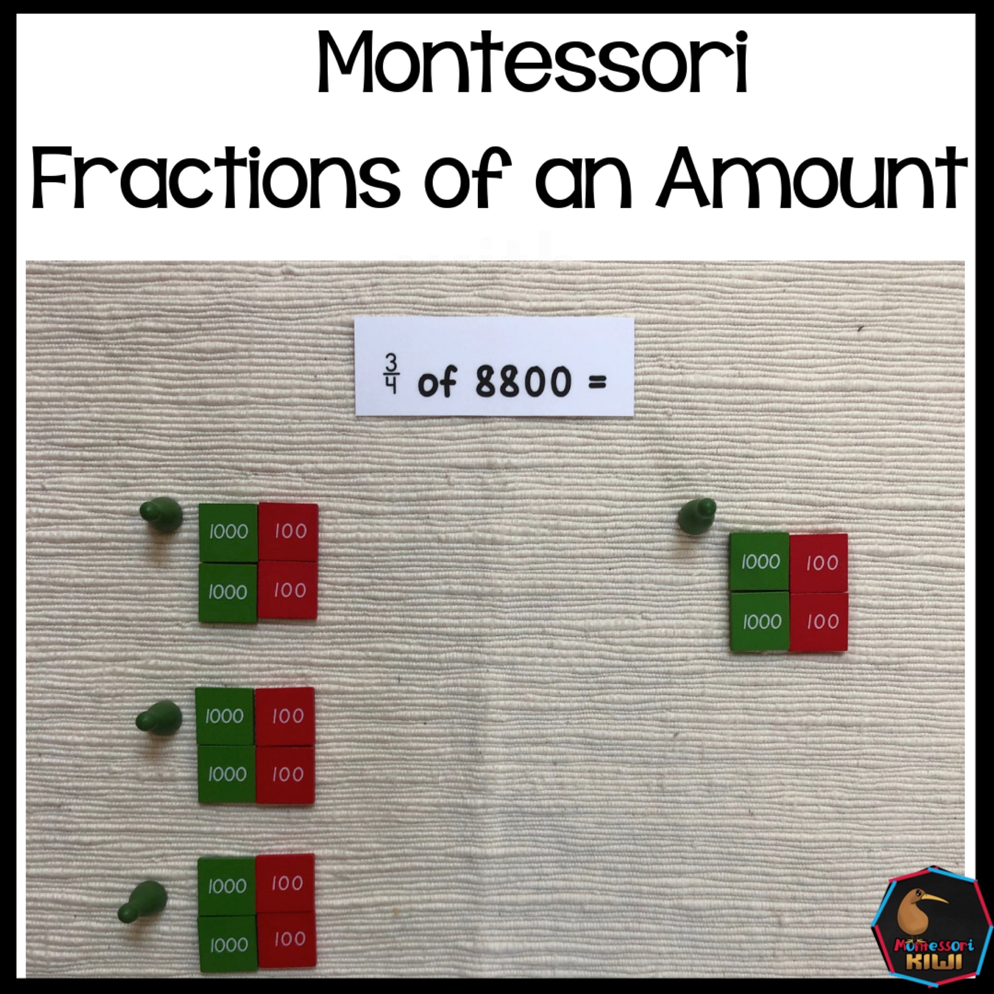 Fractions of an amount – montessorikiwi