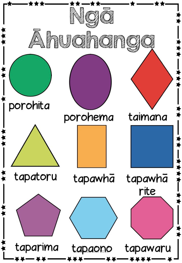 Māori Shapes Activities – montessorikiwi