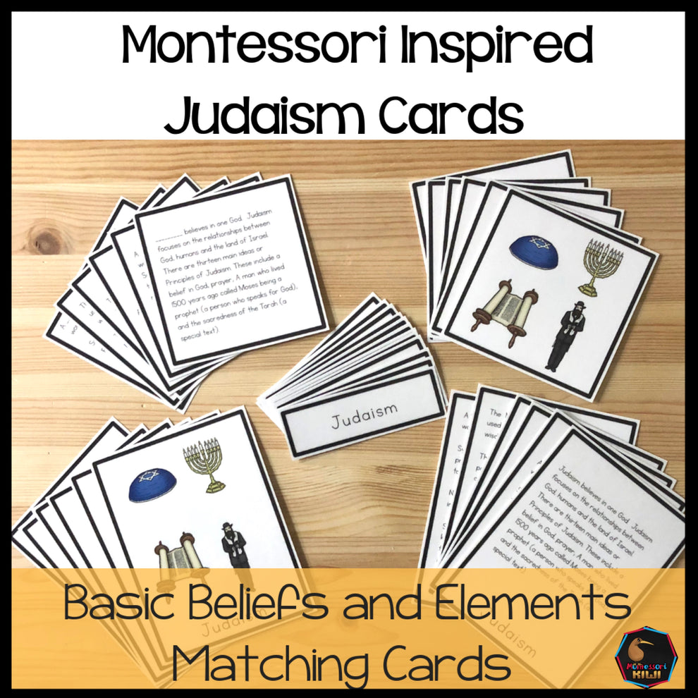 Judaism 5 part cards (cosmic) – montessorikiwi