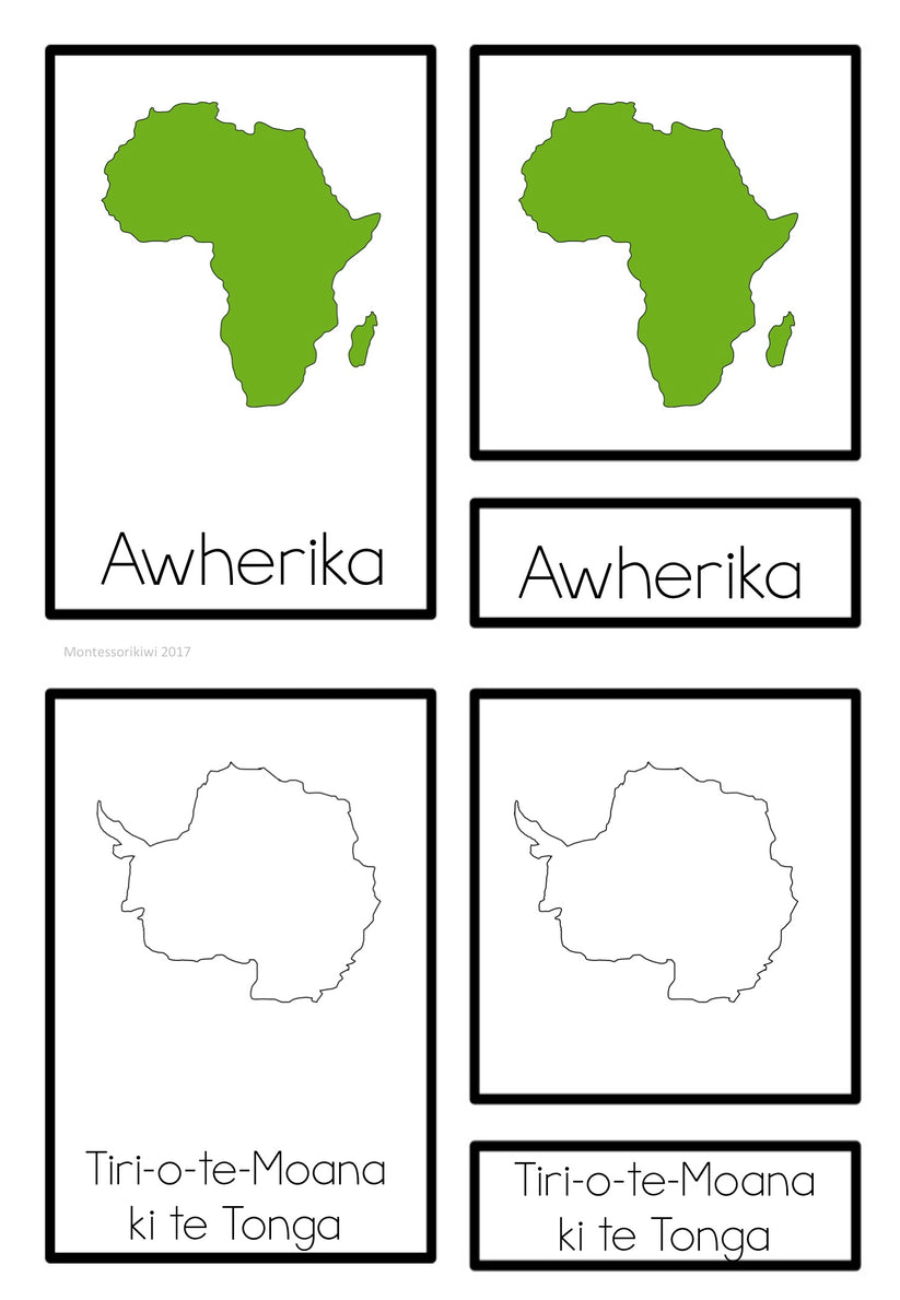 Maori continents (Montessori Inspired) – montessorikiwi