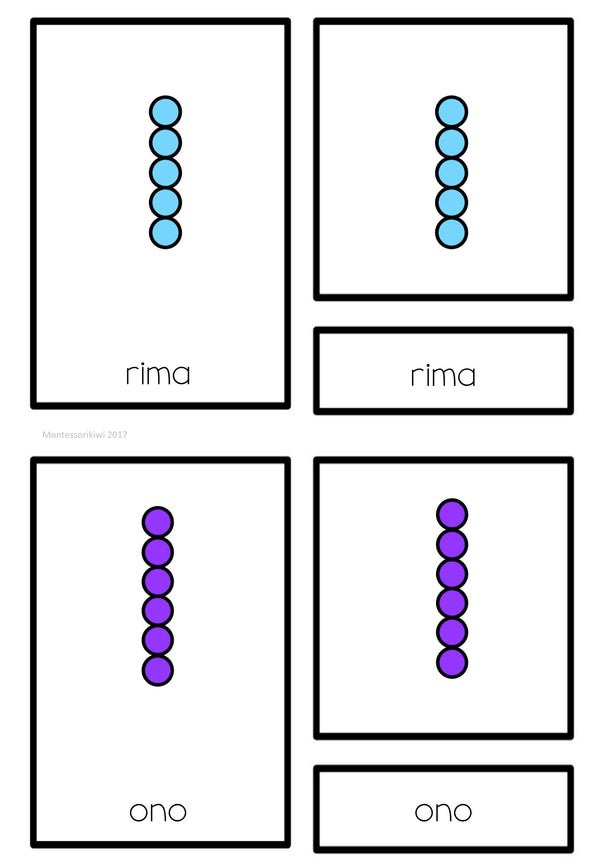 Māori Numbers (montessori inspired) – montessorikiwi