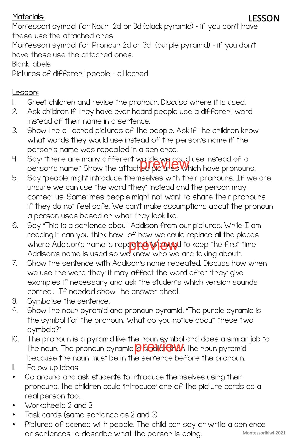 Pronouns Activities and Lesson Plans - Gender Inclusive (literacy ...