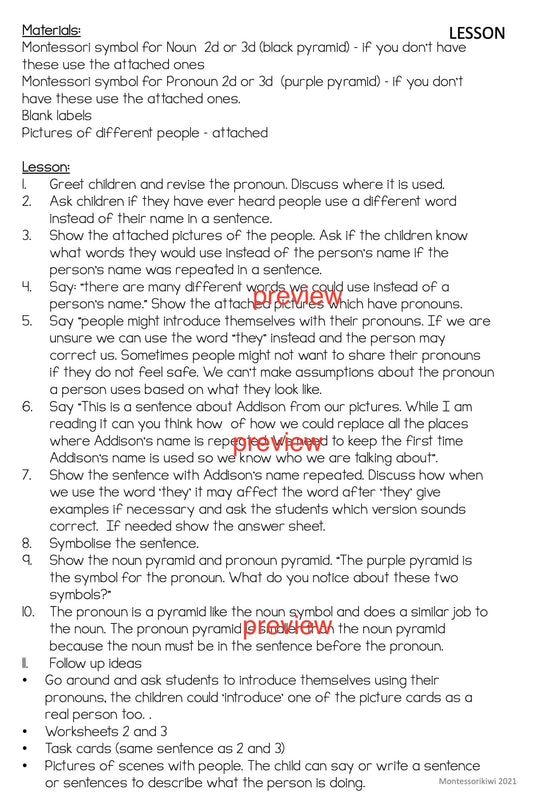 Pronouns Activities and Lesson Plans - Gender Inclusive (literacy ...