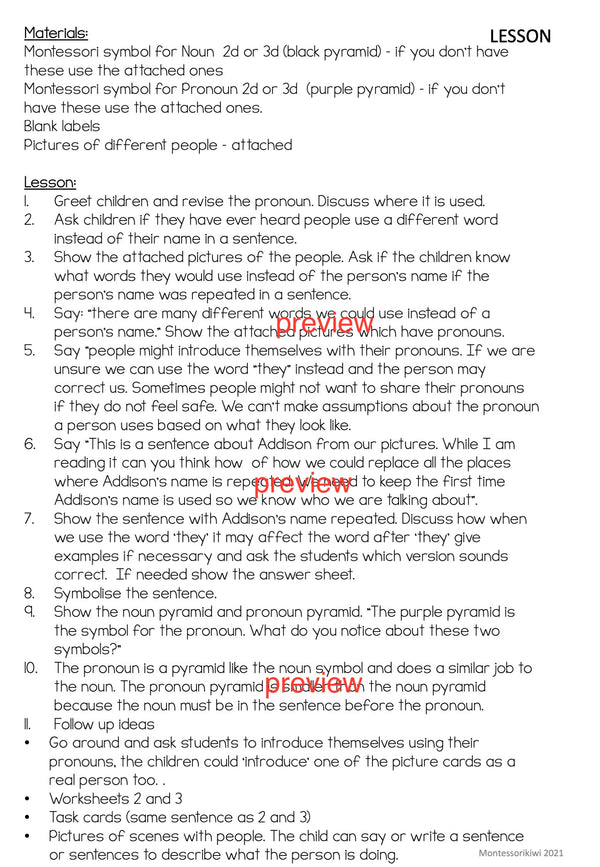 Pronouns Activities and Lesson Plans - Gender Inclusive (literacy ...