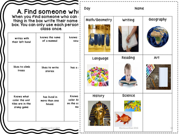 Montessori Elementary Back to School Bundle – montessorikiwi