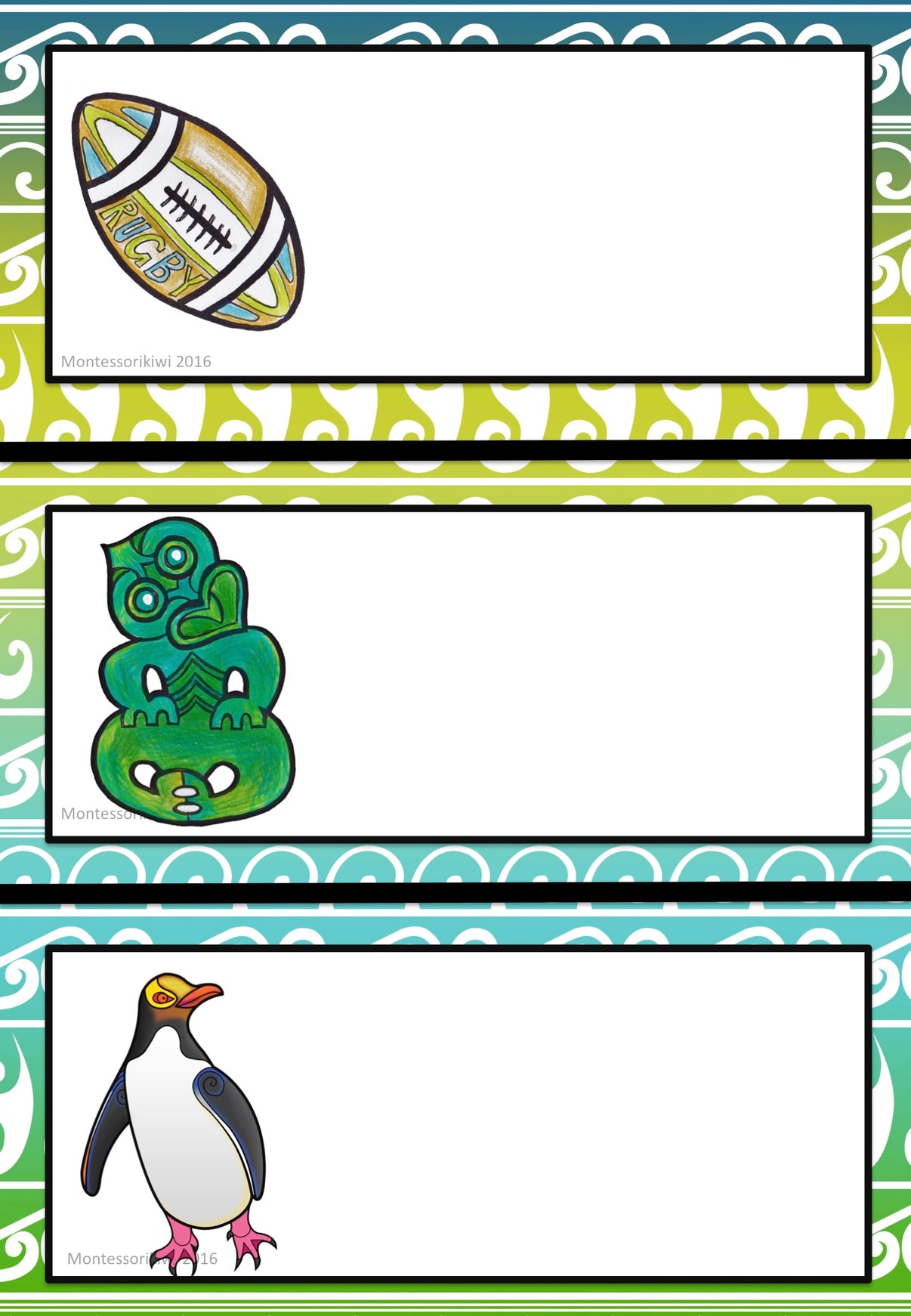 Editable New Zealand Name Tags – montessorikiwi