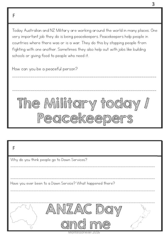ANZAC Day Flipbook – montessorikiwi