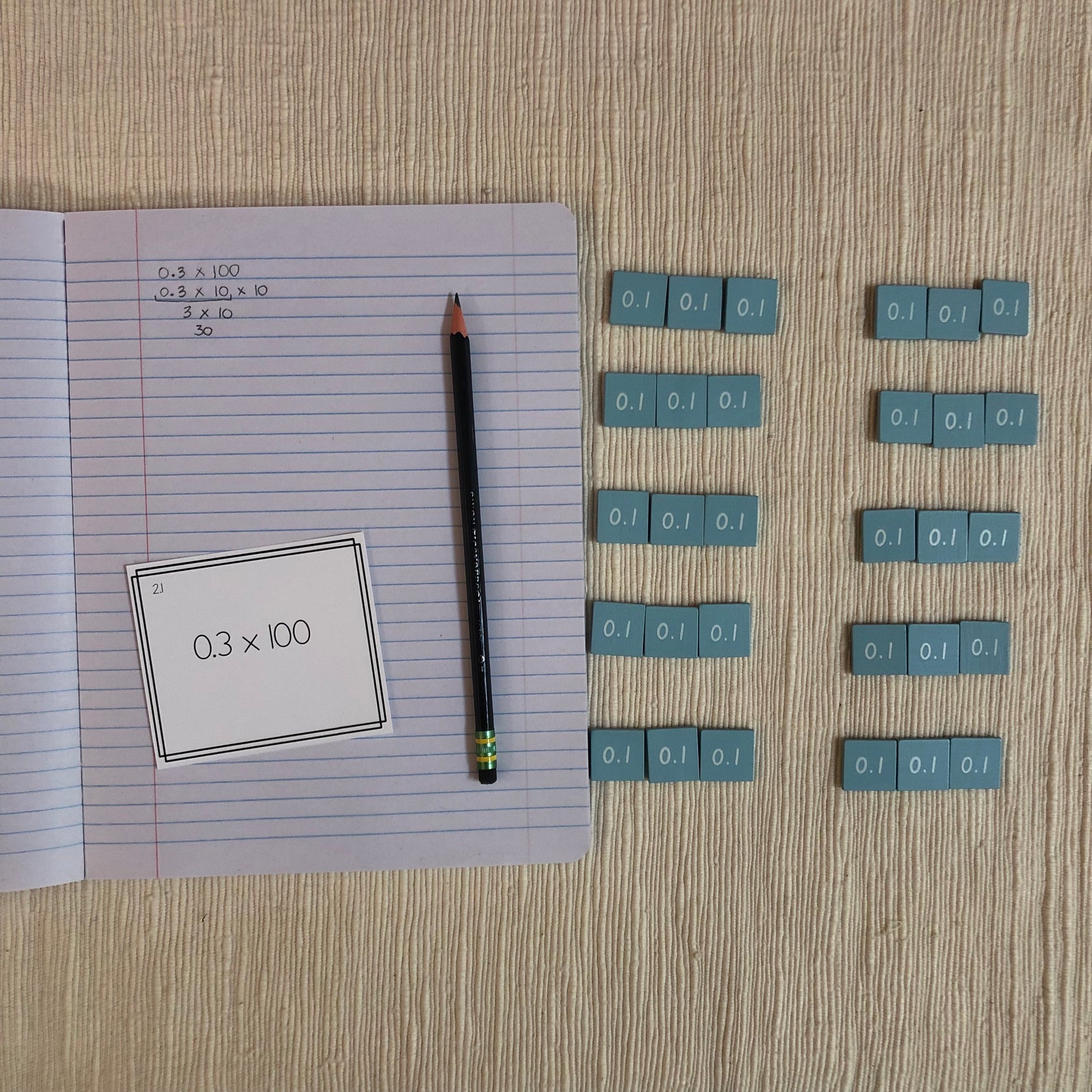 Multiplying decimals by 10, 100 and 1000 – montessorikiwi