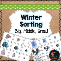 Winter themed math sorting – montessorikiwi